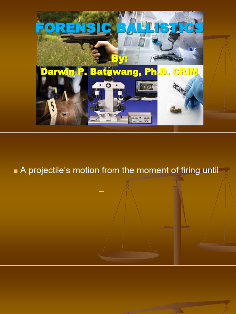 Forensic Ballistics PPT 2 | PDF