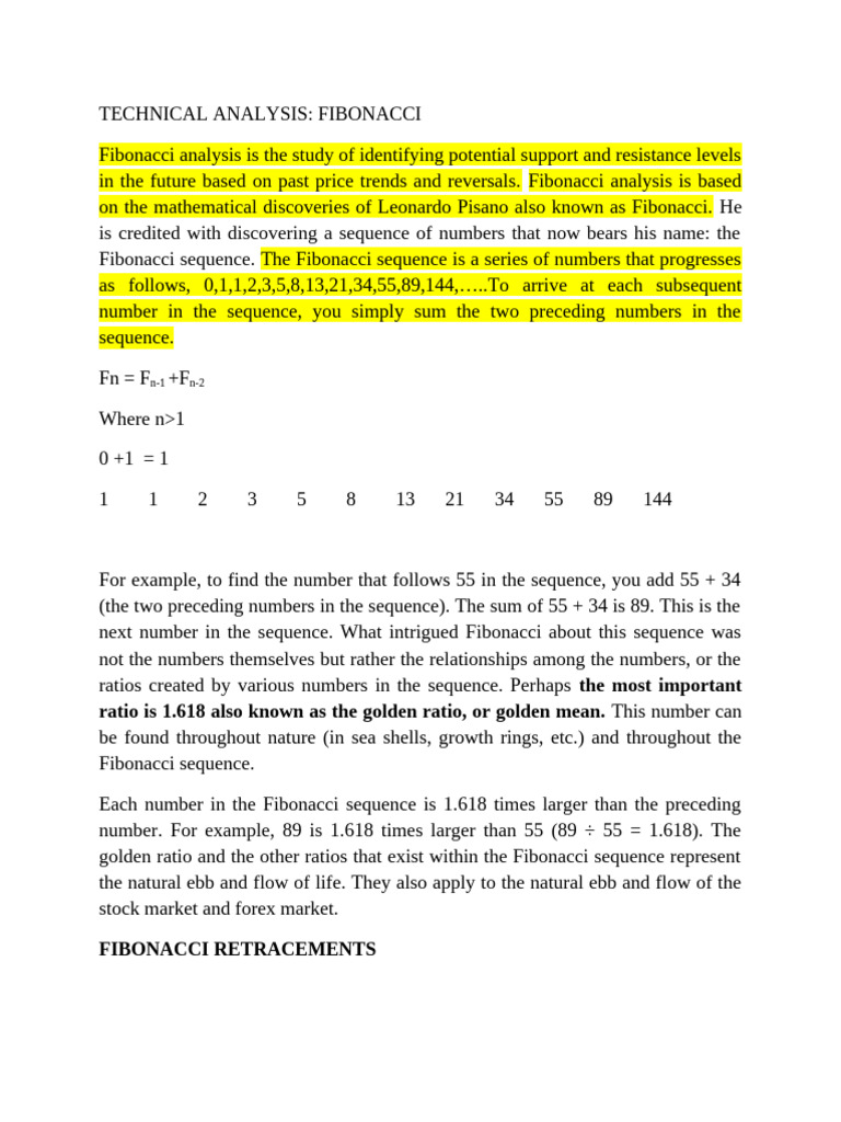 Fibonacci Number Series | PDF