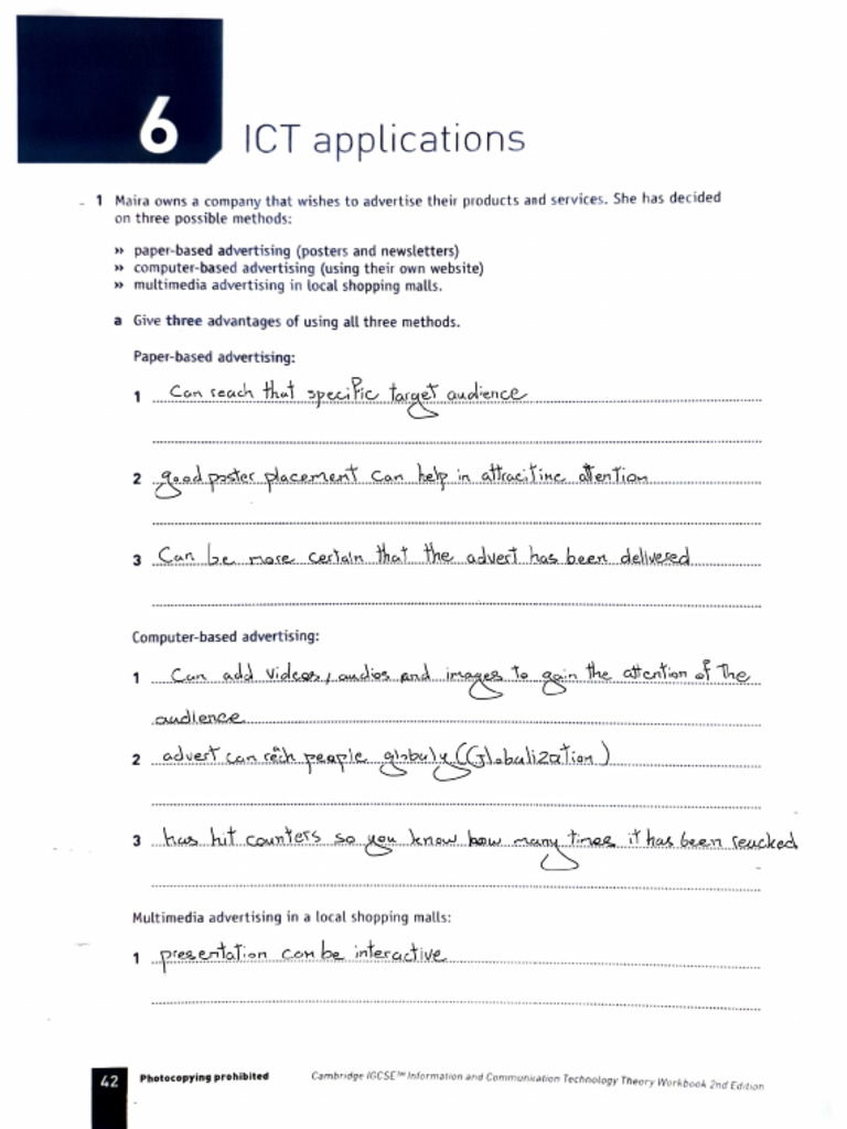 Computer chapter 6 use of computers questions | PDF