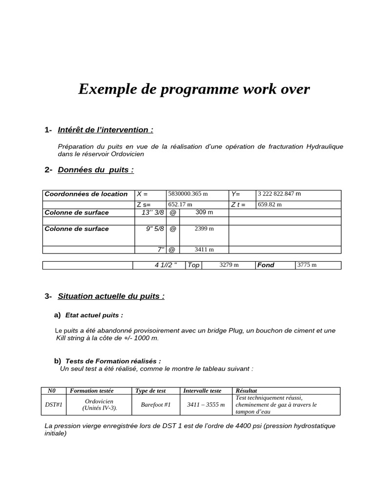 Work Over Exemple | PDF