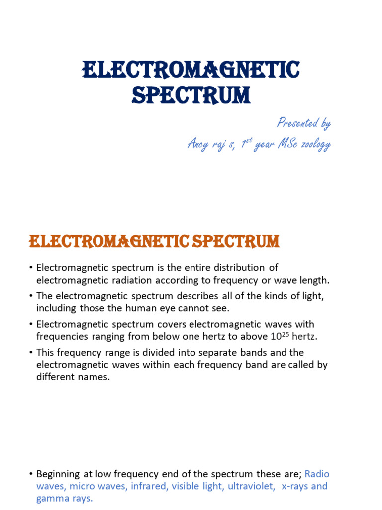 Electromagnetic Spectrum 2 | PDF