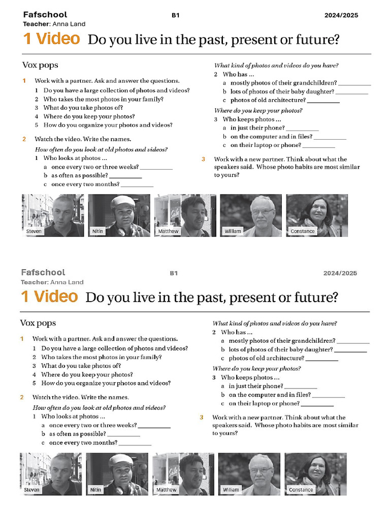 Class 02 - Video - Vox Pop | PDF