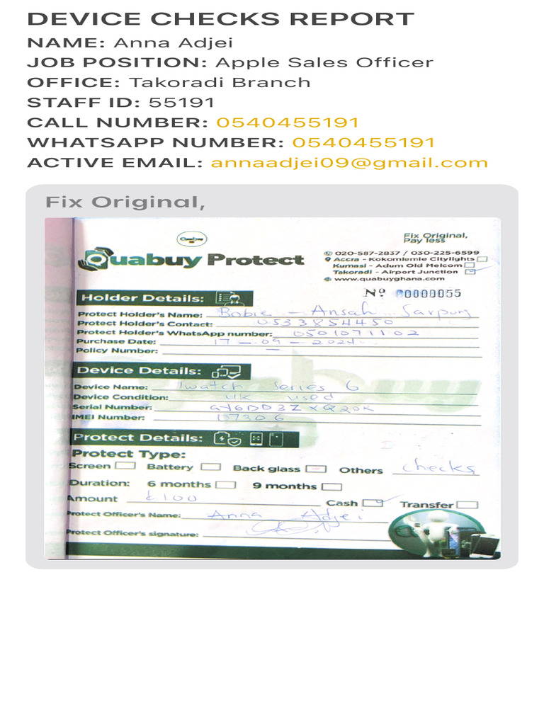 Device Checks Report | PDF