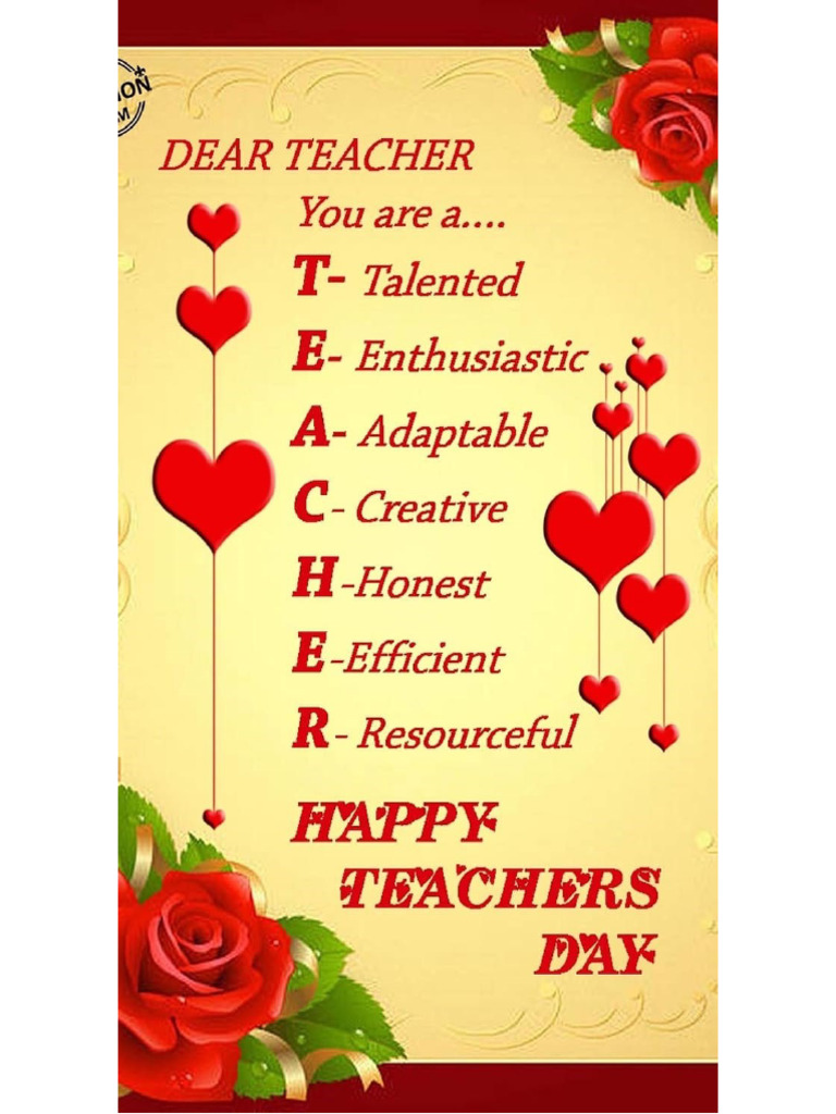 Teachers day | PDF
