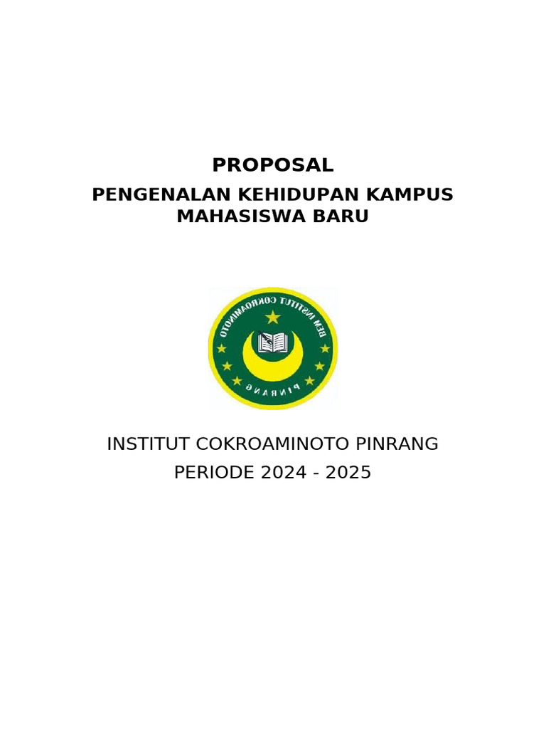 Proposal Sampul | PDF