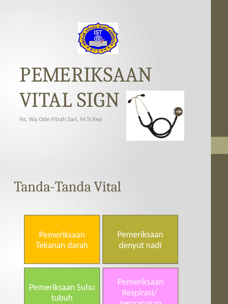 Pemeriksaan Tanda-Tanda Vital | PDF