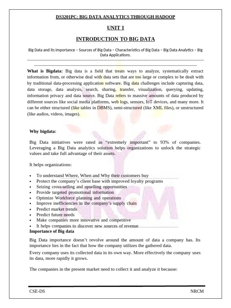 Bdh Lecture Notes Pdf