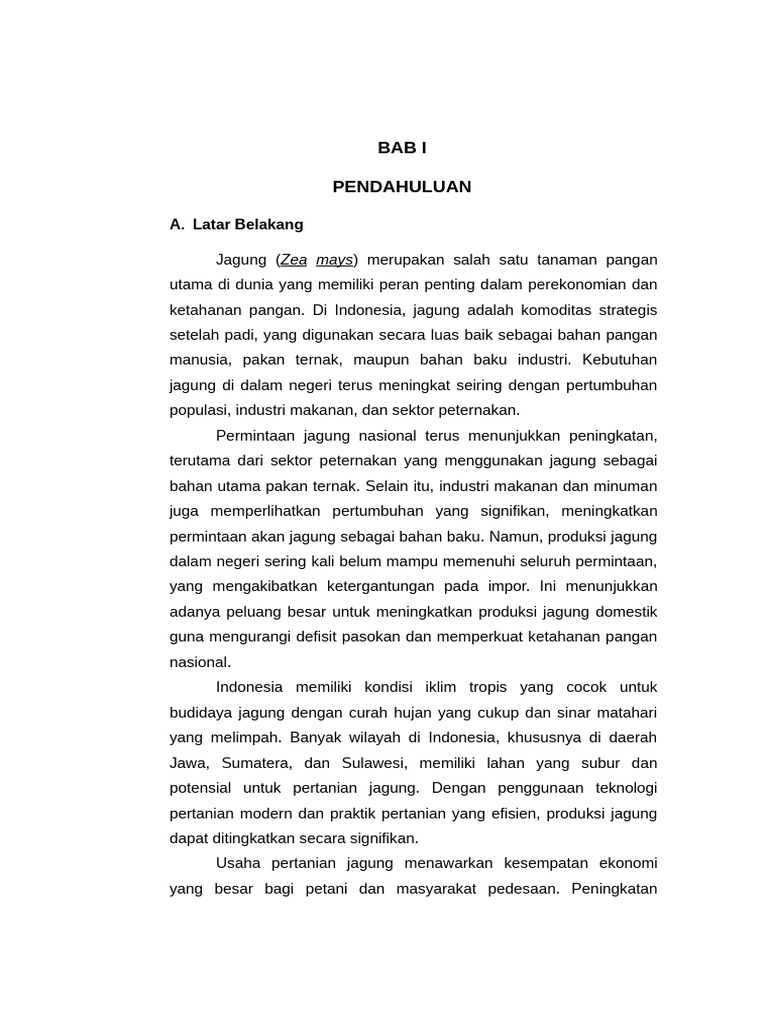 Analisis Usaha Pertanian Jagung - Ryan Reinaldi | PDF