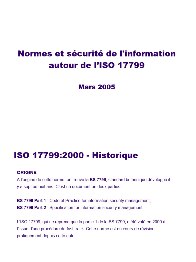 Normes ISO | PDF