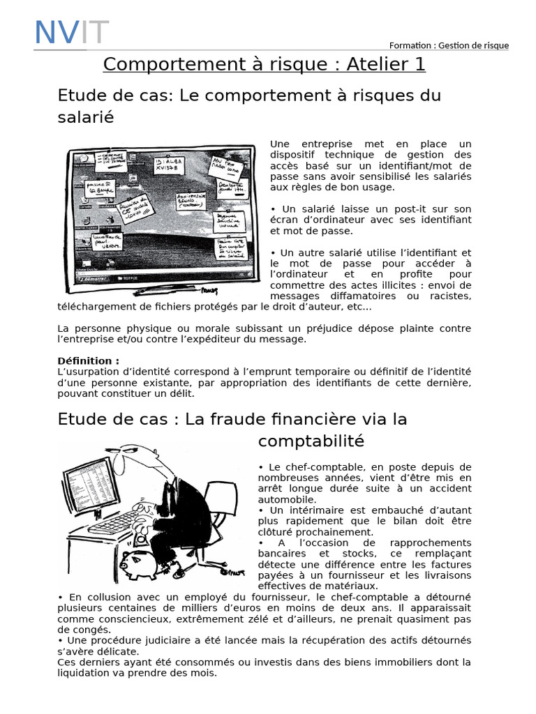 Atelier1-Risques Et Impacts - Comportement A Risque | PDF