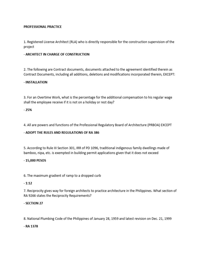 Professional Practice Part 5 | PDF