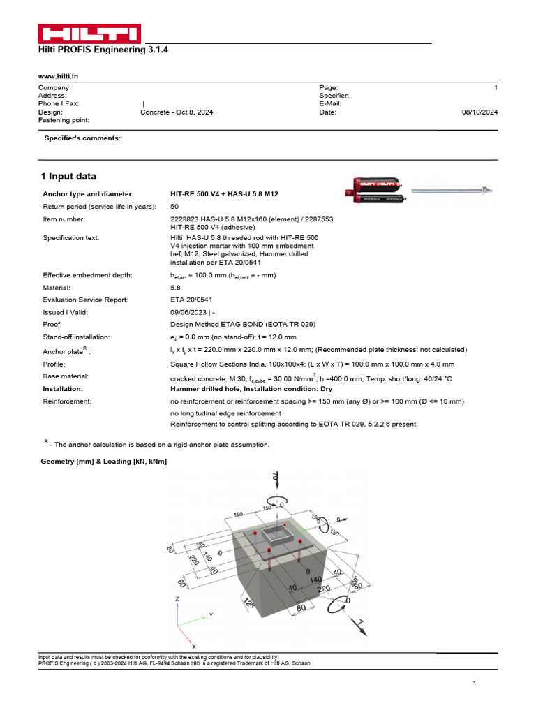 Rack Post Anchoring | PDF