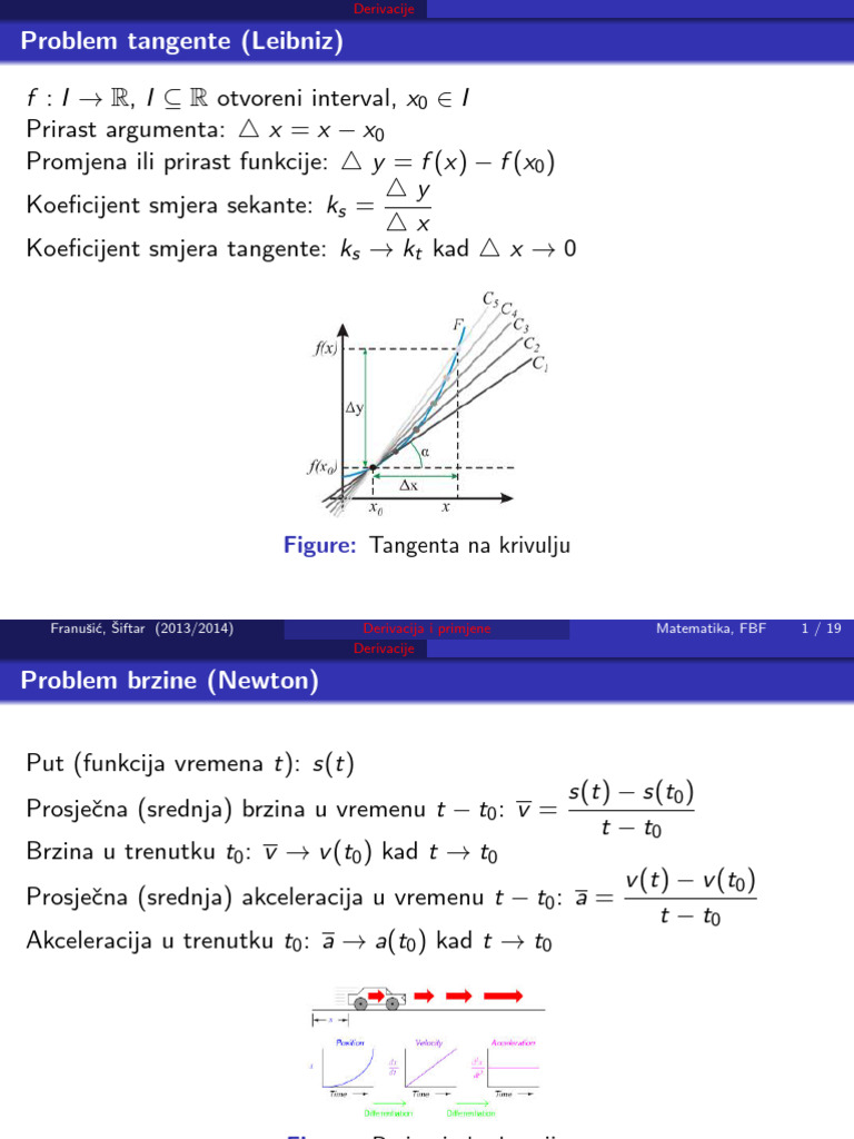 Derivacija I Primjene - v20131121 | PDF