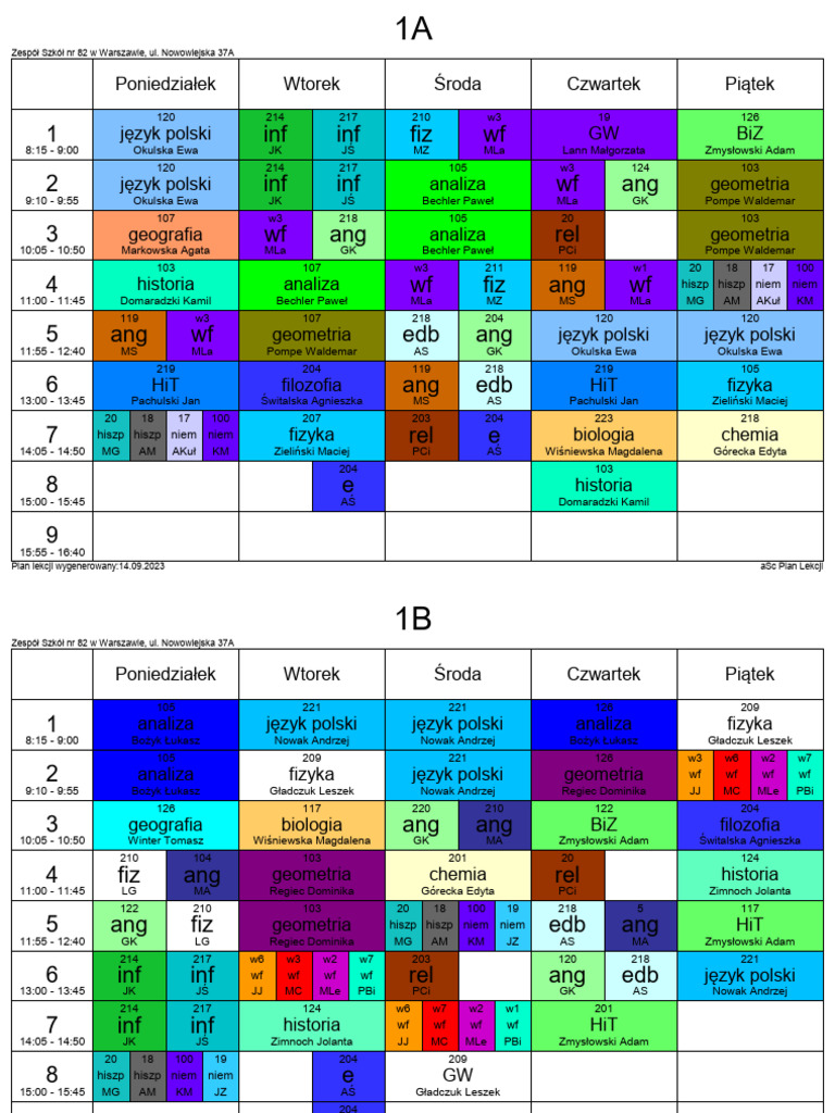 Plan Klas 2023 | PDF