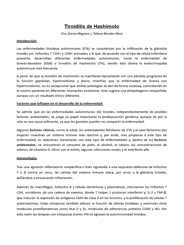 Tiroiditis De Hashimoto Pdf
