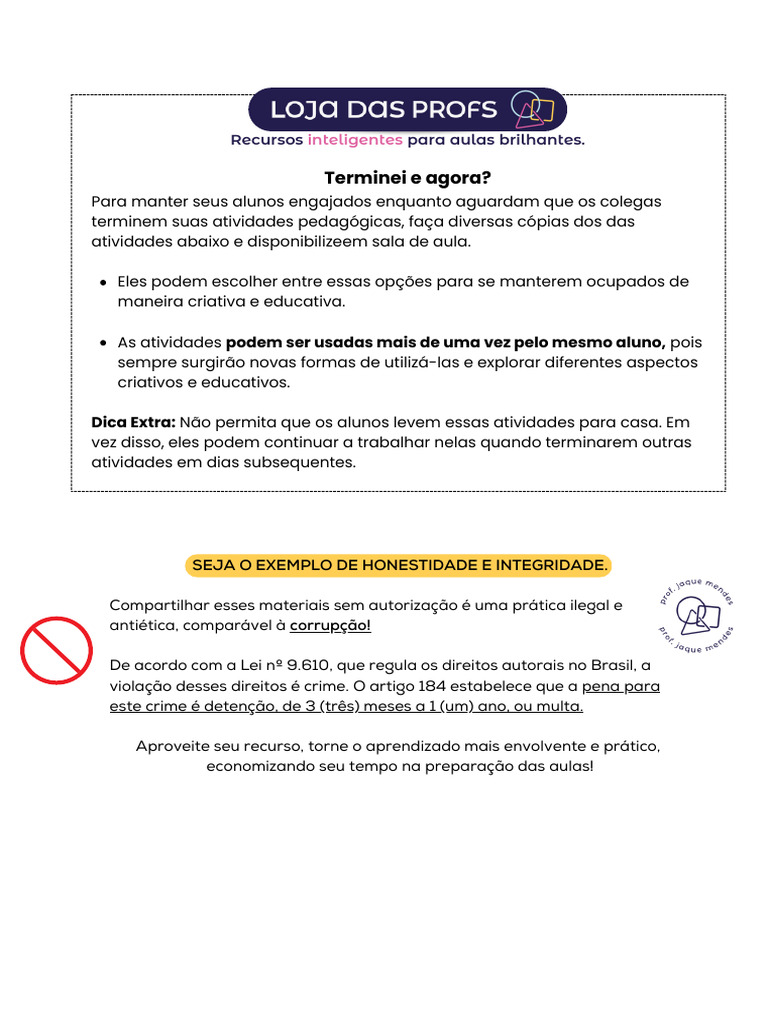 Terminei e Agora | PDF