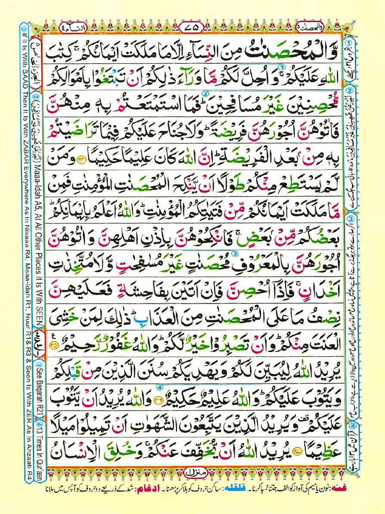 Quran Para 5 Color Coded PDF | PDF