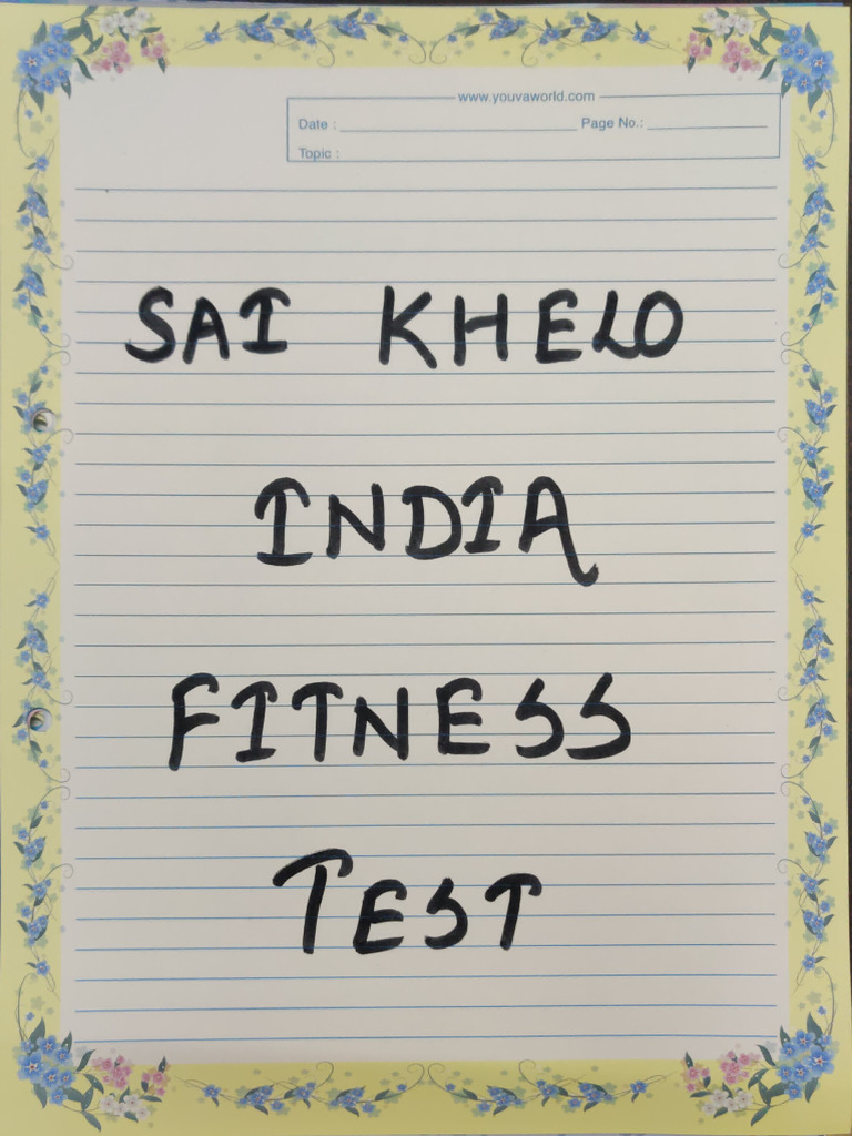 SAI Fitness Test | PDF