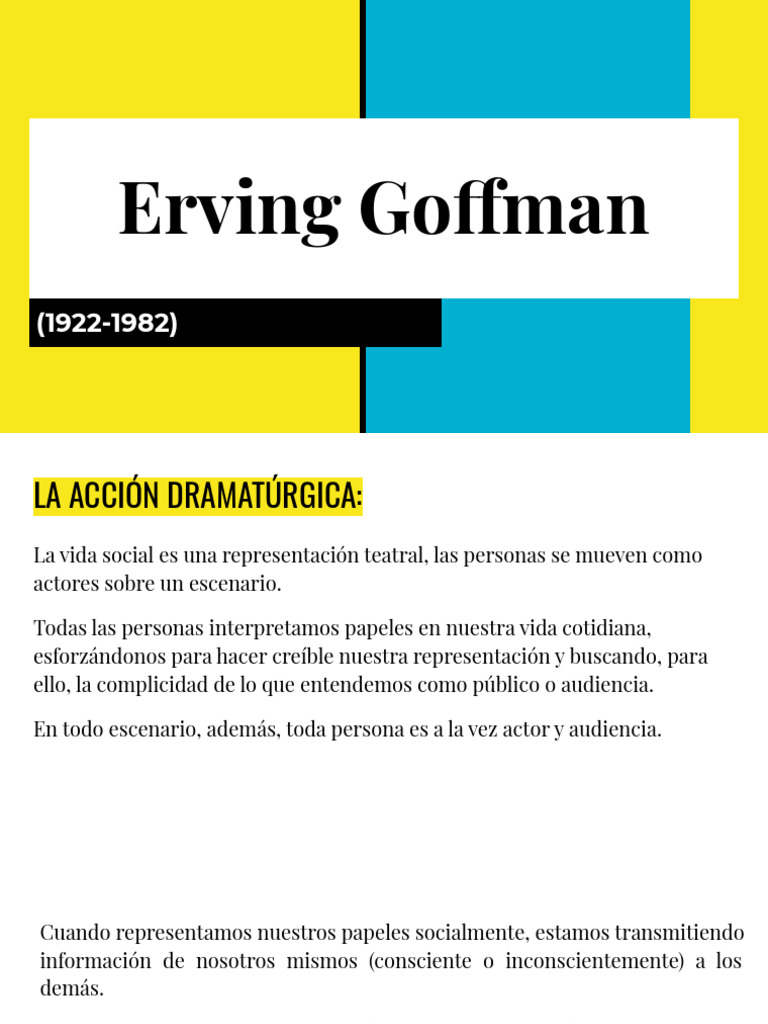 Erving Goffman | PDF
