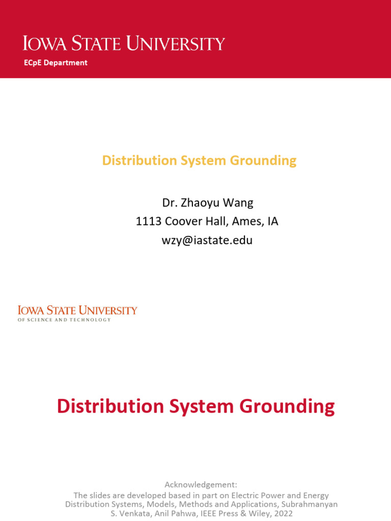 10 Chapter 10 Distribution System Grounding | PDF