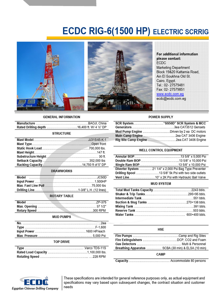 Rig-6_Specification-Sheet_Rev2 | PDF