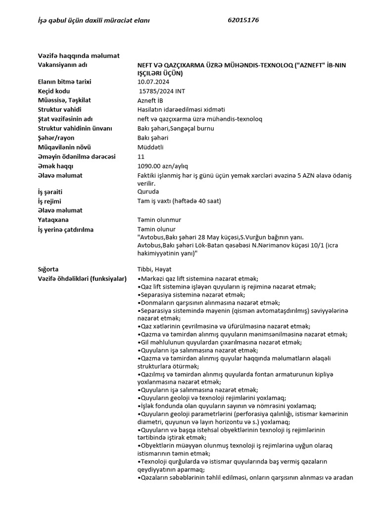 Data Overview - NEFT V# QAZ#IXARMA #ZR# M#H#NDIS-TEXNOLOQ ( - AZNEFT - #B-NIN I##IL#RI ###N) | PDF