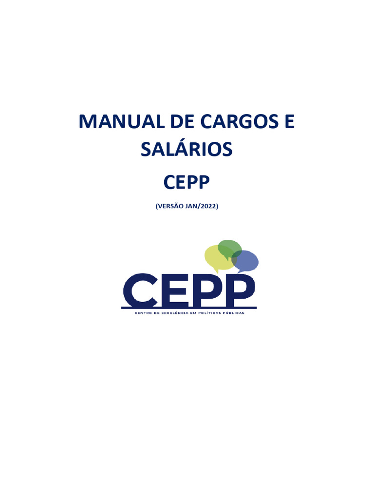 Manual Cargos Salarios CEPP MARCO 2022 CHE GUEVARA-2 | PDF