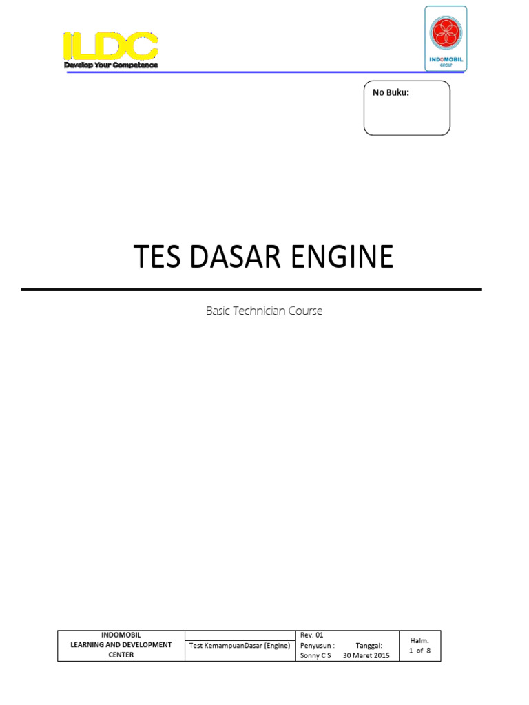 Tes Dasar Engine Pdf