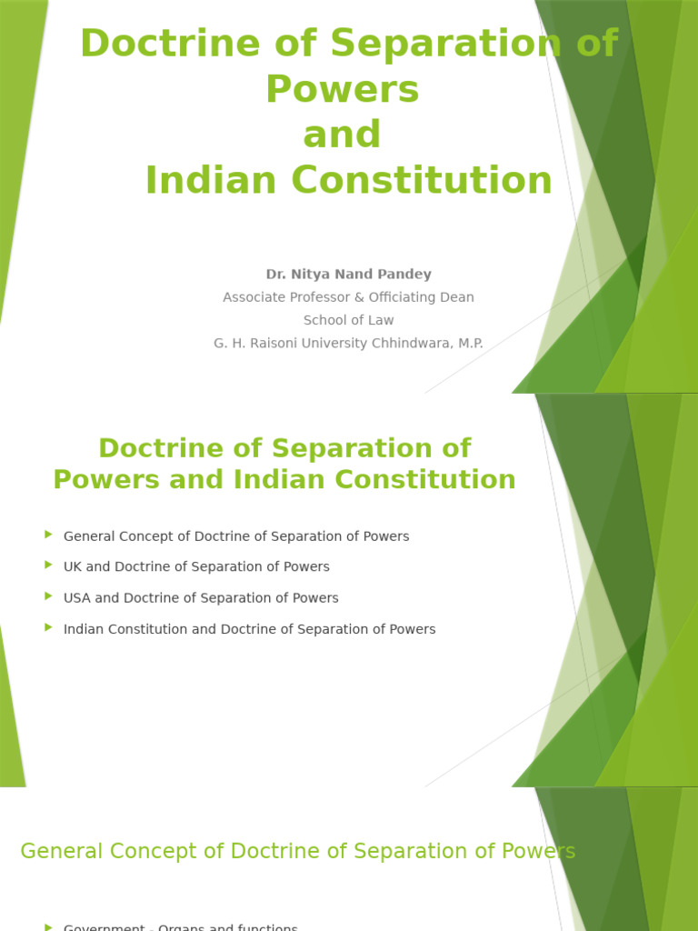 Separation of Power | PDF