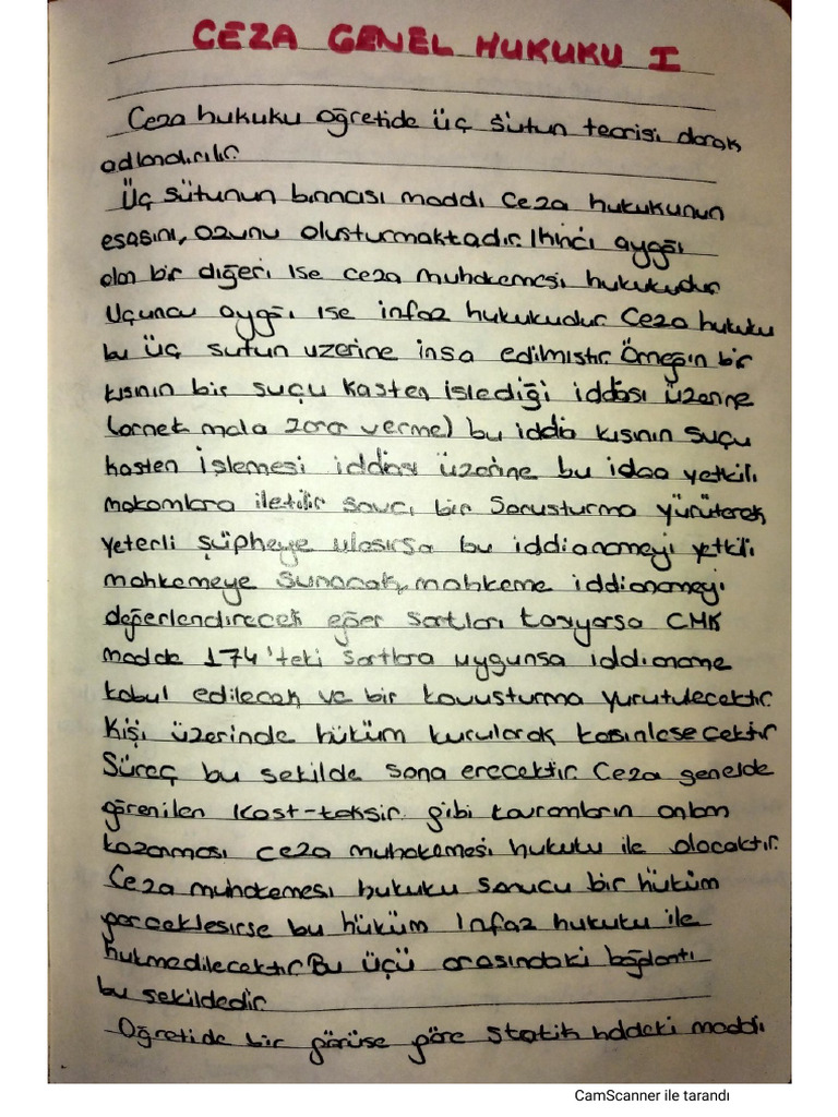 Ceza Genel 1 Yaz | PDF