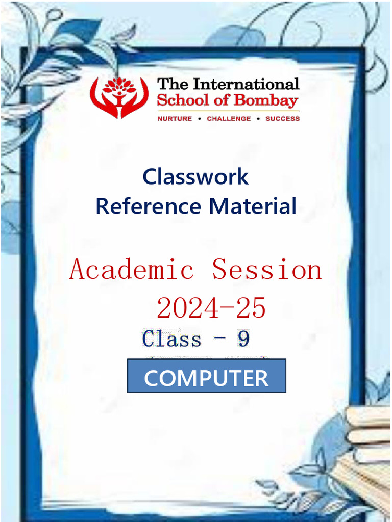 Class Ix Computer Chapter8-1 | PDF