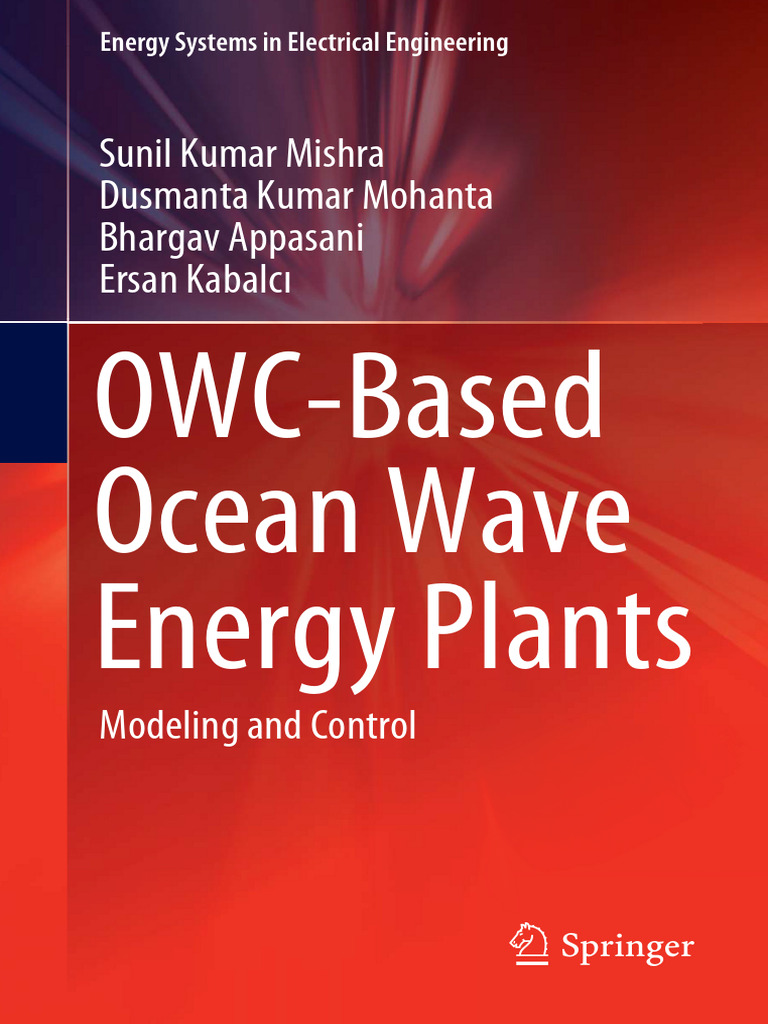 OWC-Based Ocean Wave Energy Plants: Sunil Kumar Mishra Dusmanta Kumar ...