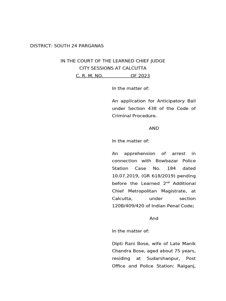 438 Cr.P.C. - Dipti Rani Das | PDF