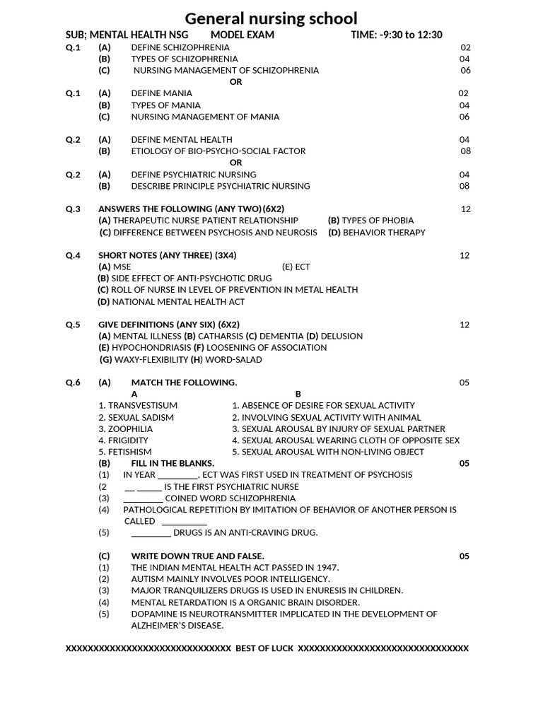 MENTAL HEALTH PDF