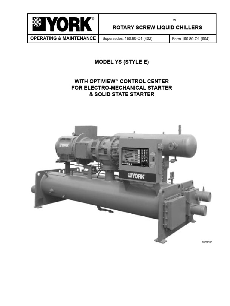 Rotary Screw Liquid Chillers: Operating & Maintenance | PDF ...