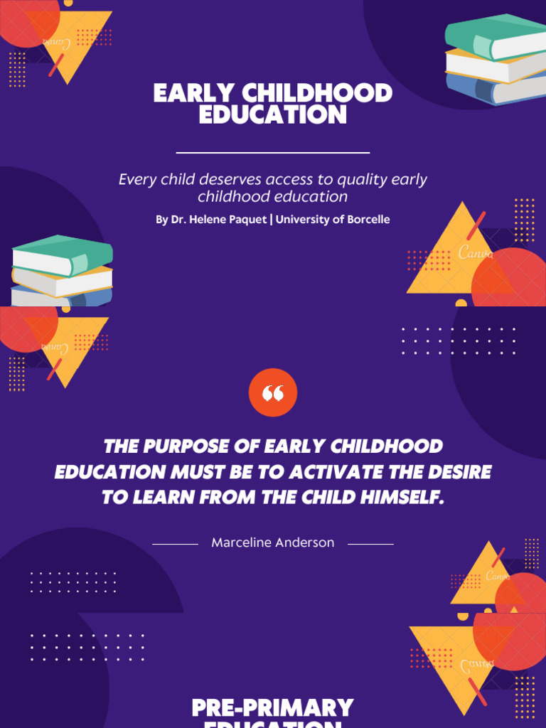 Purple Creative Early Childhood Education Presentation | PDF