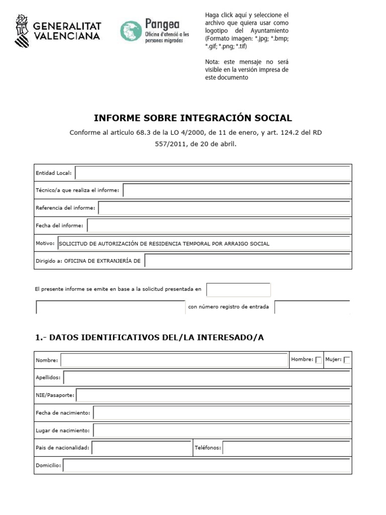 Solicitud Informe de Arraigo | PDF