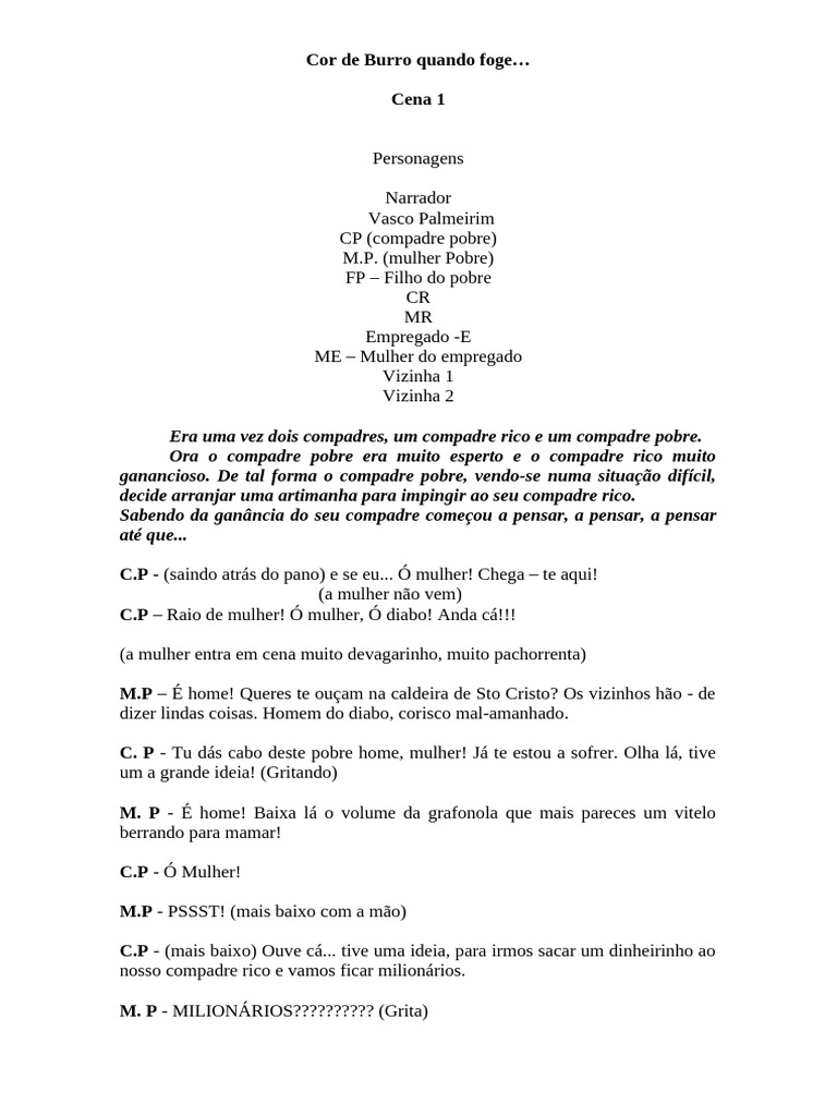 Compadre Rico e Compadre Pobre | PDF