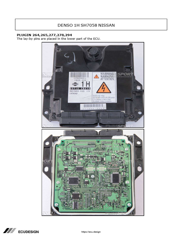 Denso Sh7058 Nissan | PDF