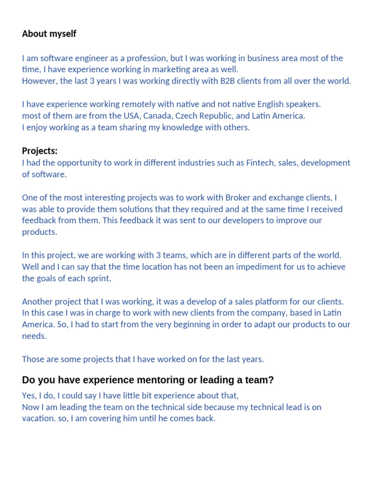 General-Questions-Interviews-Leo | PDF