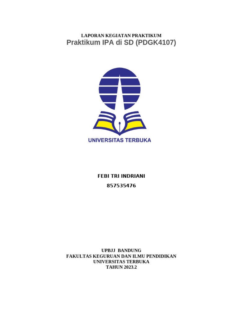 Laporan Kegiatan Praktikum | PDF
