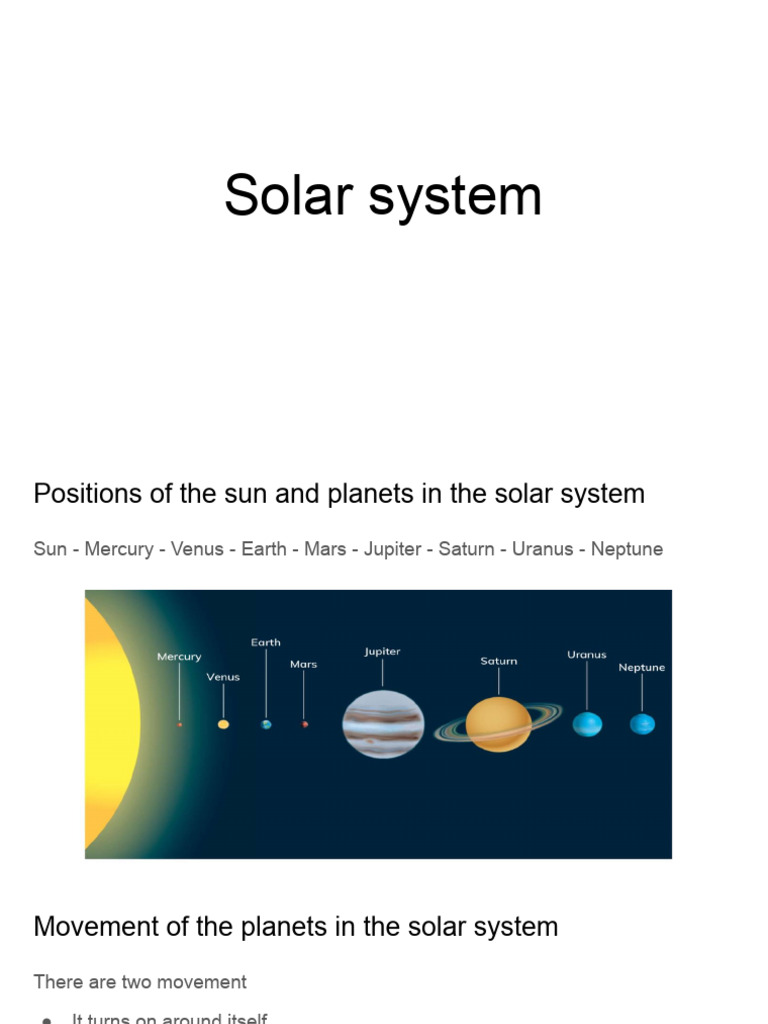 Solar system | PDF