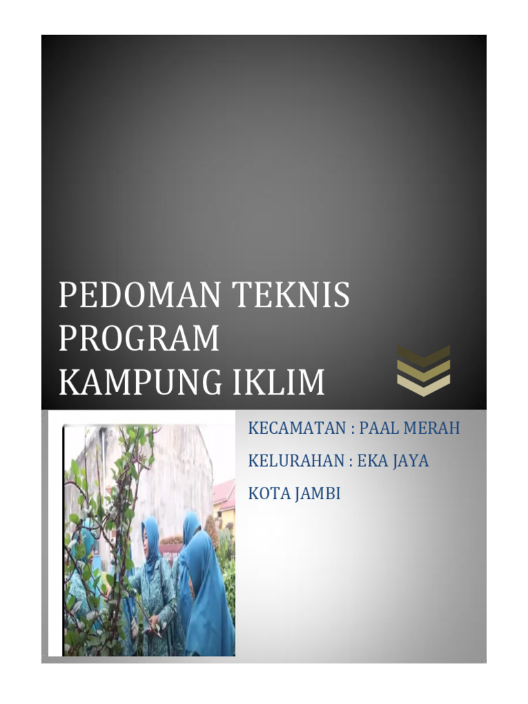 Pedoman Teknis Inovasi Proklim (Program Kampung Ik 1722832886 | PDF