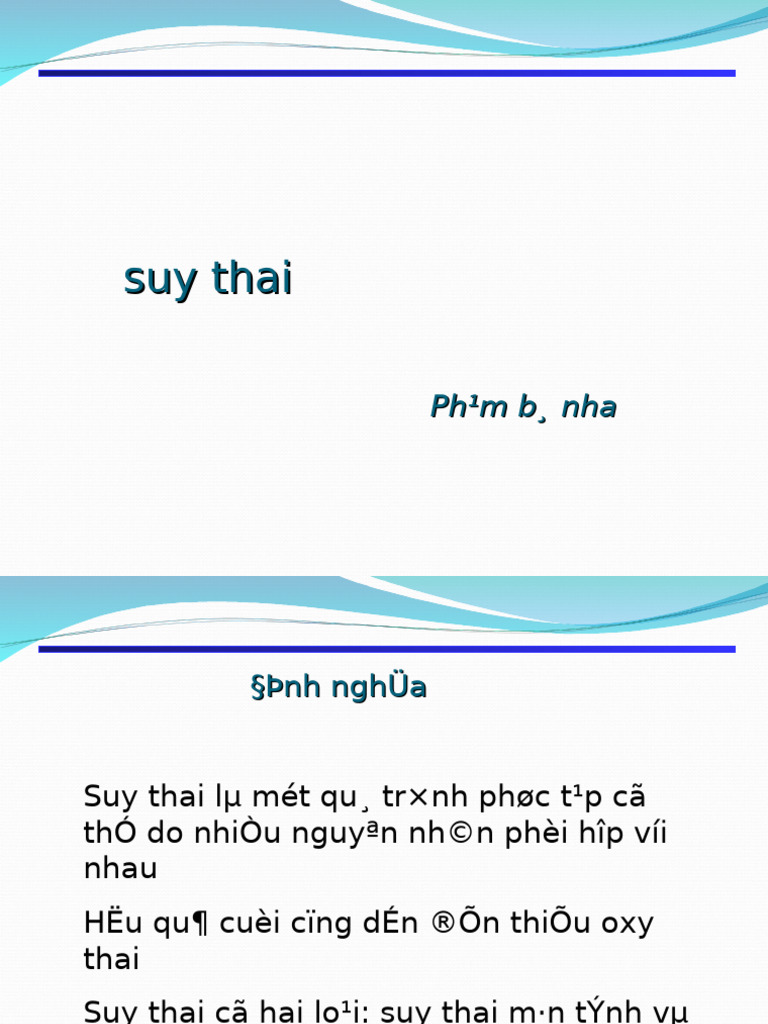 suy thai | PDF