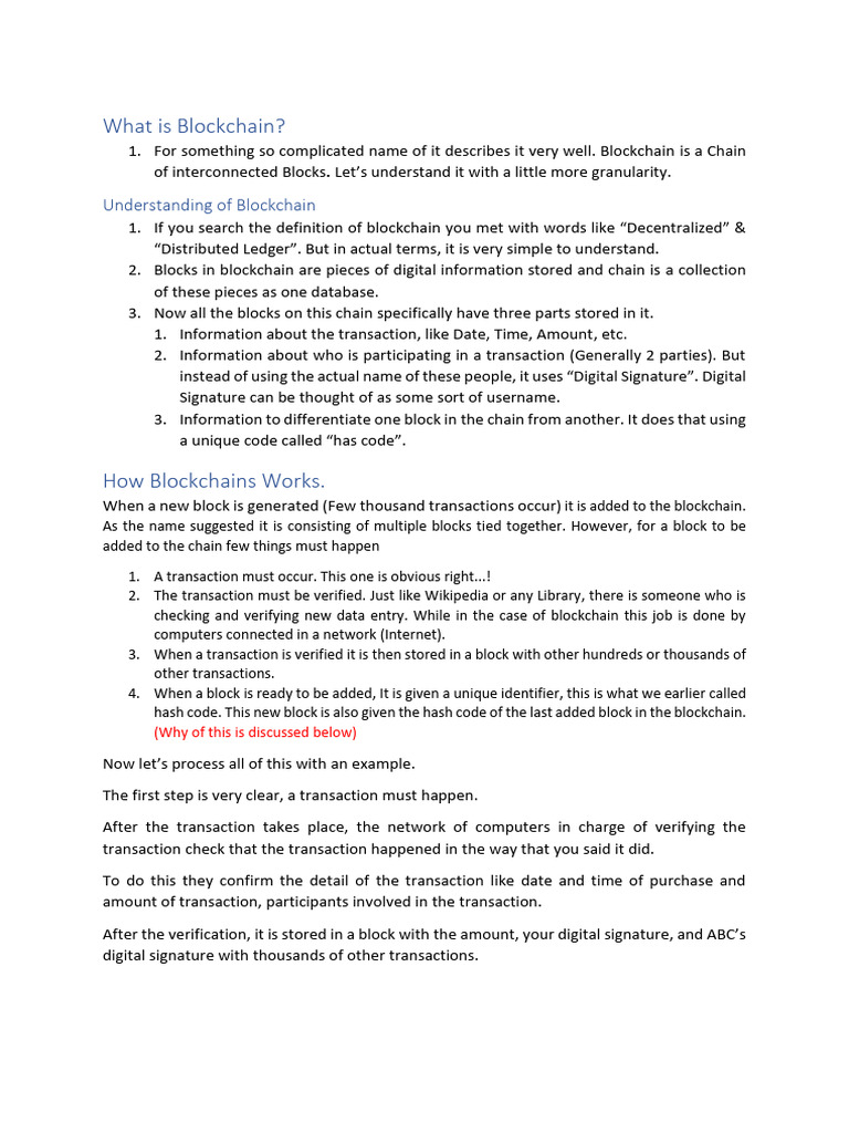 Blockchain | PDF