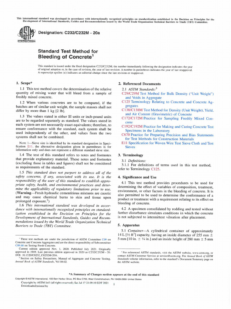 ASTM C232 C232M-20a | PDF