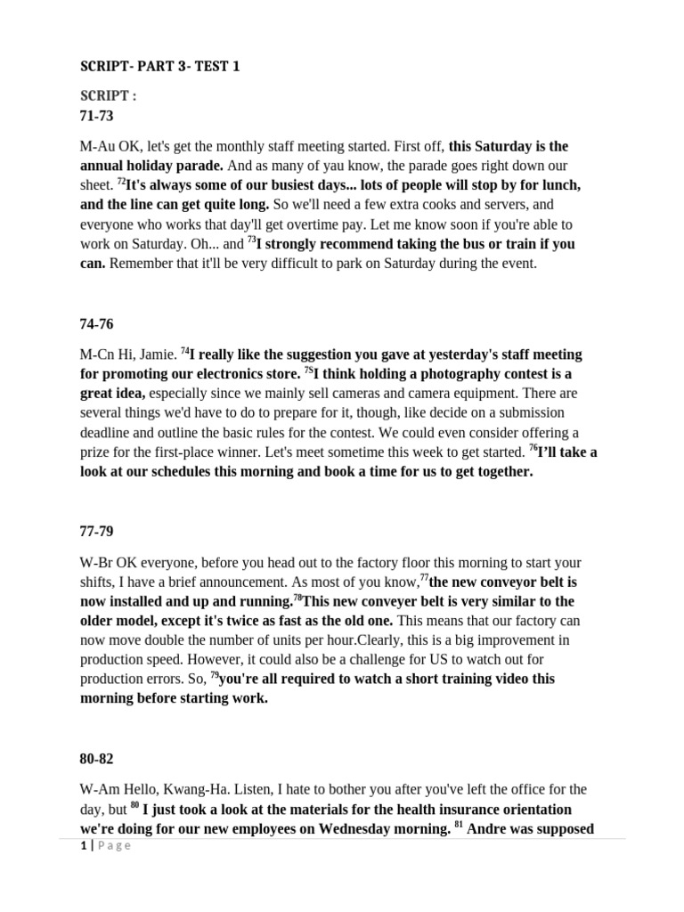 Ets - T1 - Script - Part 4 | PDF | Business