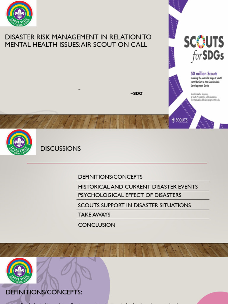 Disasters, Mental and Risk Management - Air Scout On Call | PDF