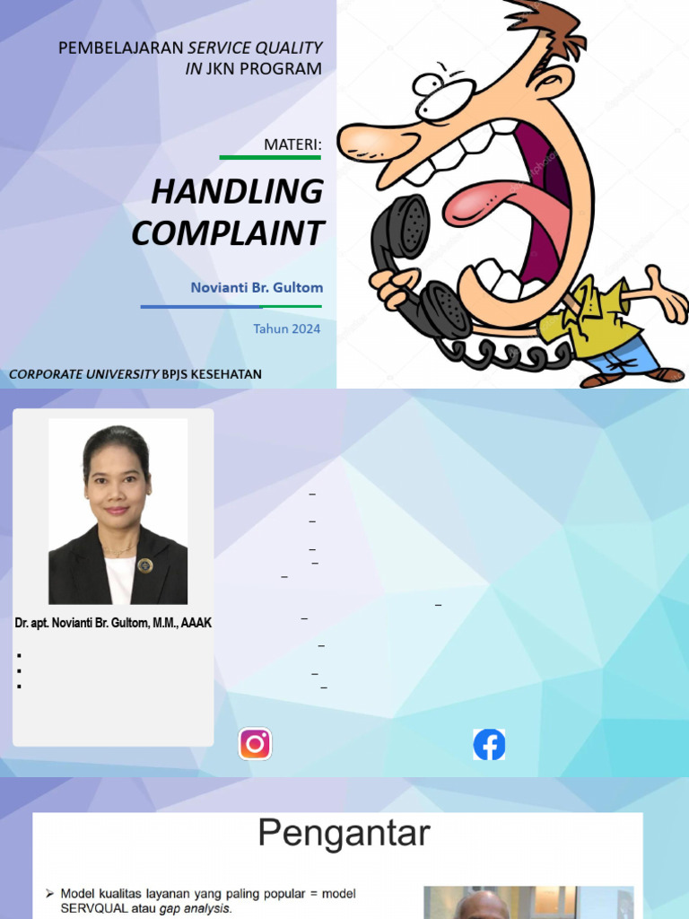 MATERI Handling Complain Novi | PDF