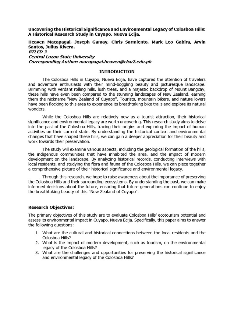 Historical Research Sample | PDF